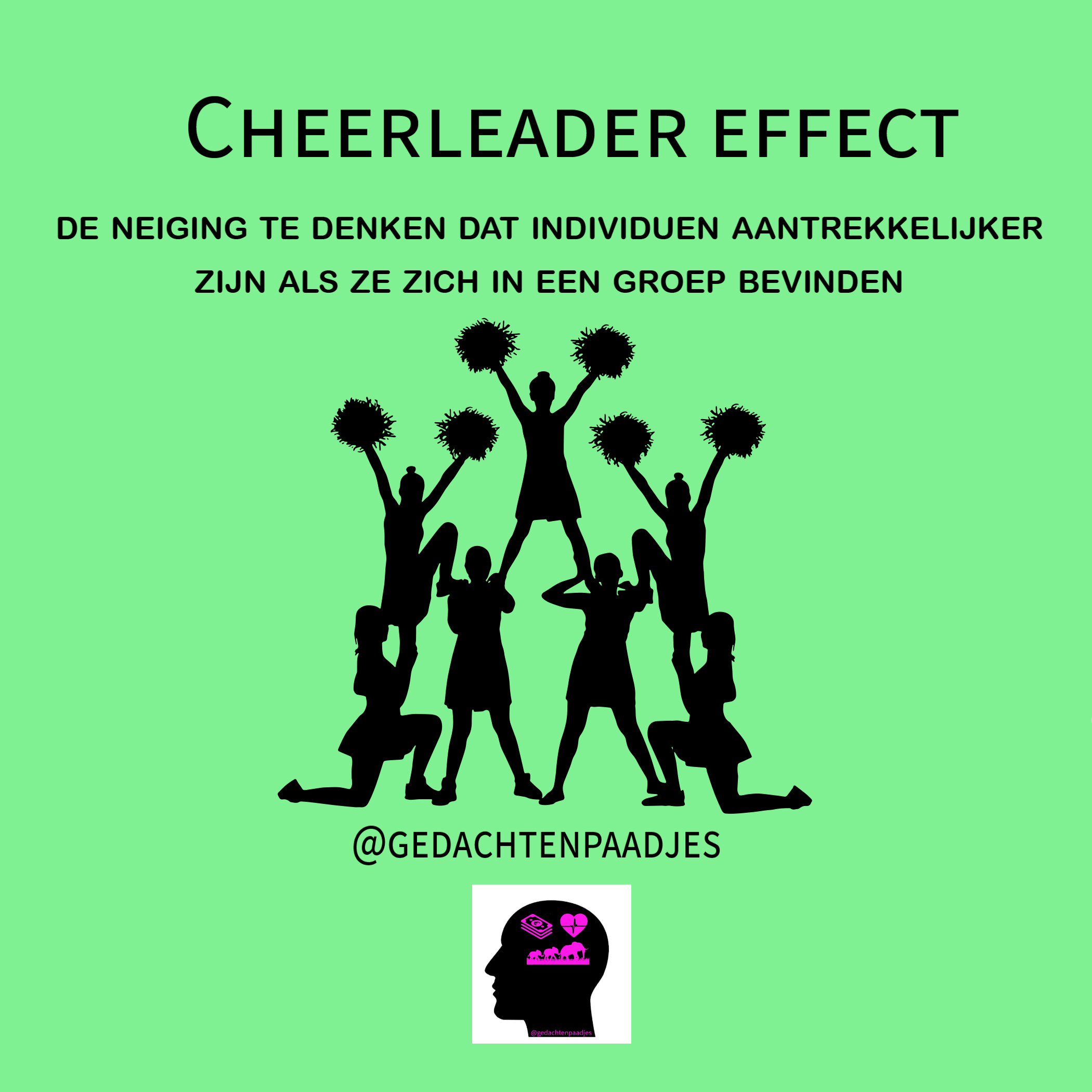 De gedachtenpaadjes collectie - Cheerleader effect